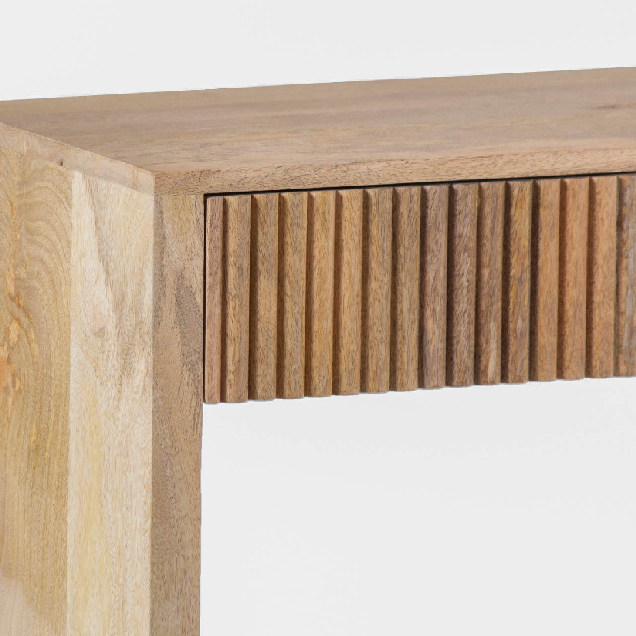 Rima Mango Wood Console Table 2 Drawers