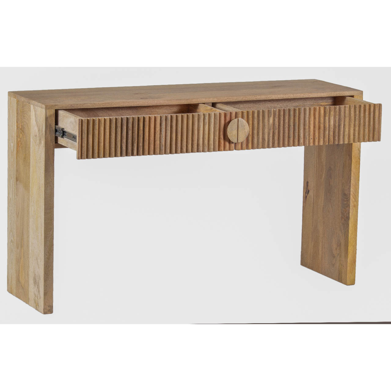 Rima Mango Wood Console Table 2 Drawers