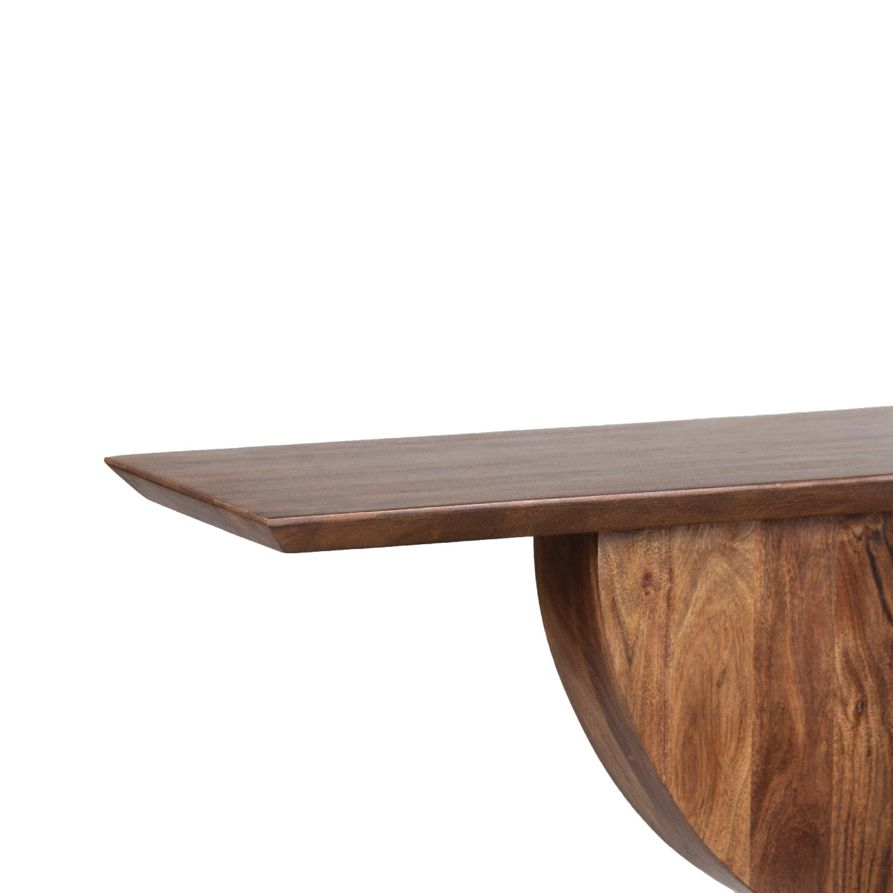 Spring Acacia Wood Metal Console Table